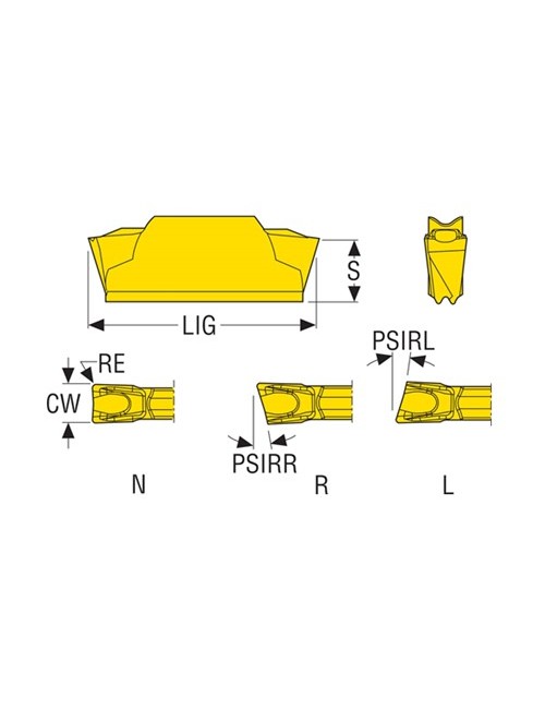 Plaquette de tournage LCMF 160504-0500-MC CP600